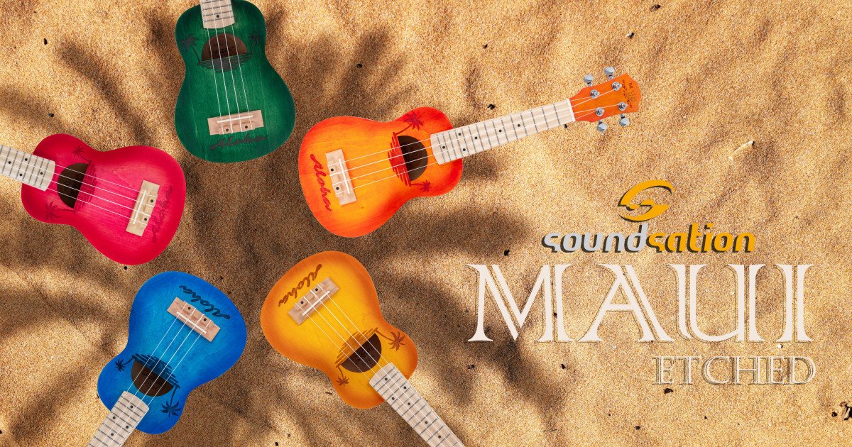 Color your summer with NEW MAUI ETCHED ukuleles! - Soundsation