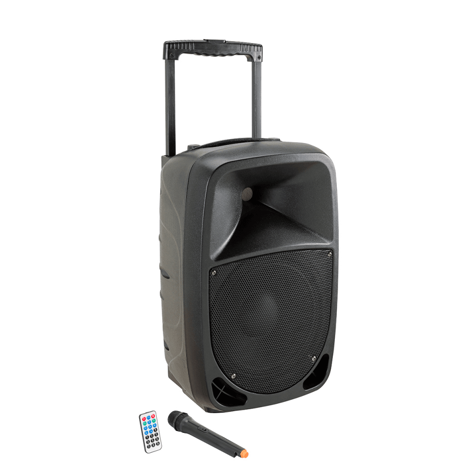 Portable 2-Way Active Speaker with Trolley and Rechargeable Battery ...
